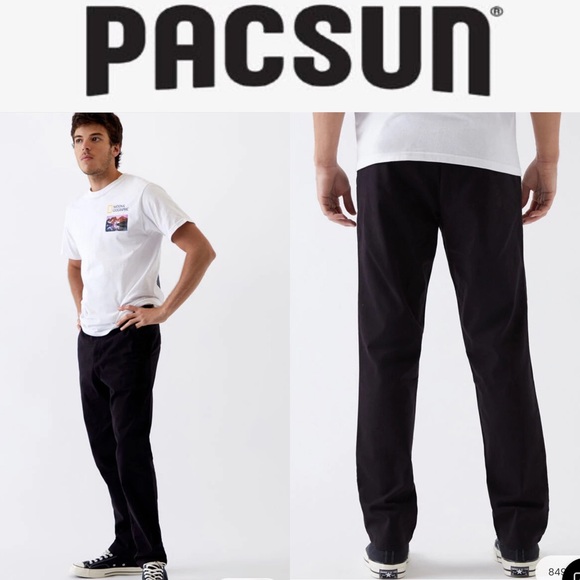 PacSun | Pants | New Pacsun Black Chino Slim Fit Pants | Poshmark